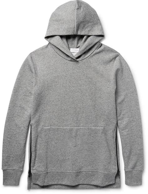 John Elliott Villain Loopback Cotton Blend Jersey Hoodie