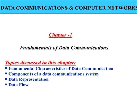 Introduction To Data Communication Ppt Computer Networking Computing