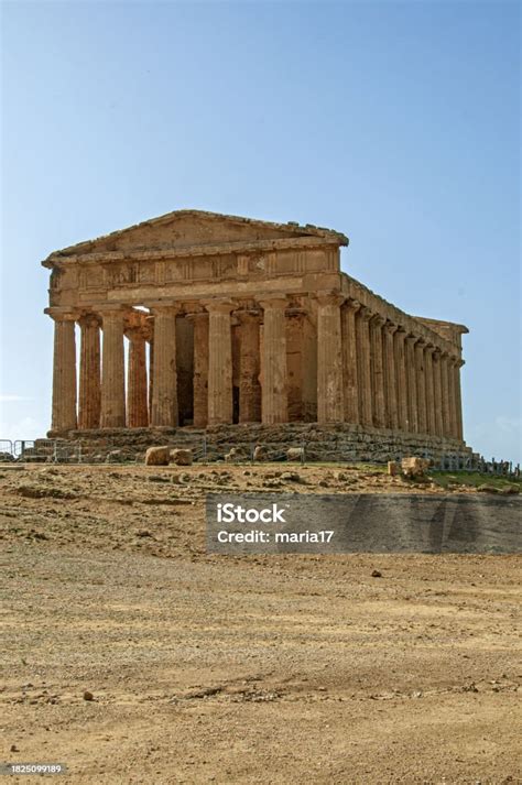 Ancient Greek Temple Of Concord In The Valley Of The Temples In