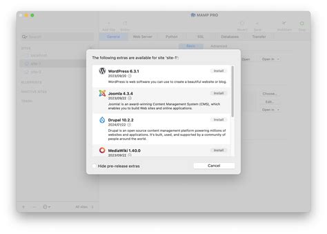Mamp Pro Macos Documentation Sites Site General Basic