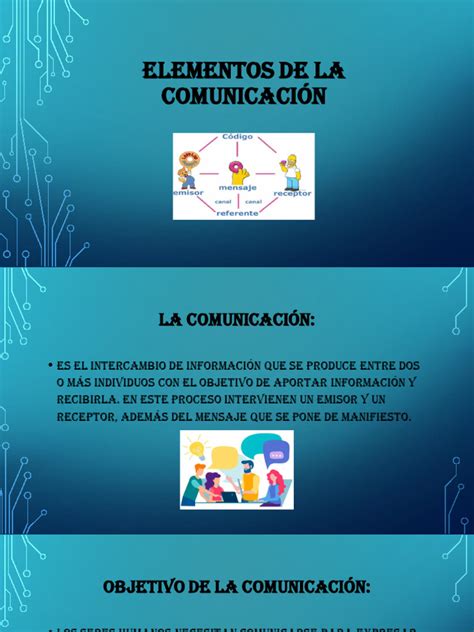 Elementos De La Comunicación 2 Pdf Comunicación Información