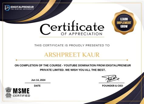 Arshpreet Kaur On Linkedin Certification Got From The Company 🌈