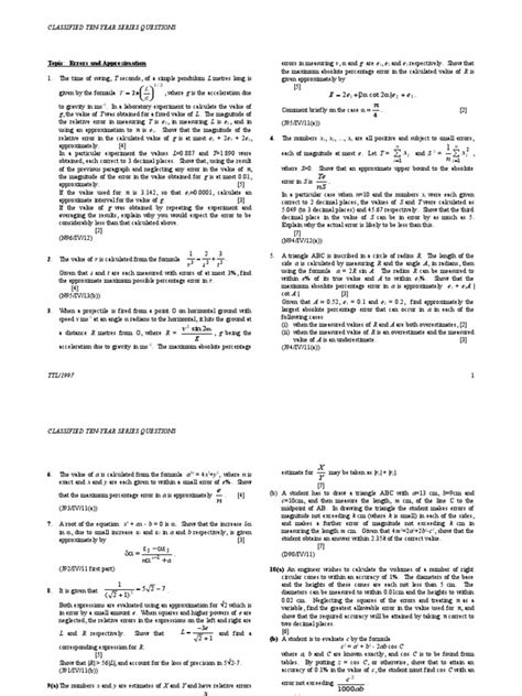Numerical Analysis Errors Pdf Significant Figures Accuracy And Precision