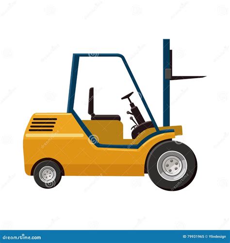 Stacker Loader Icon Cartoon Style 79931965