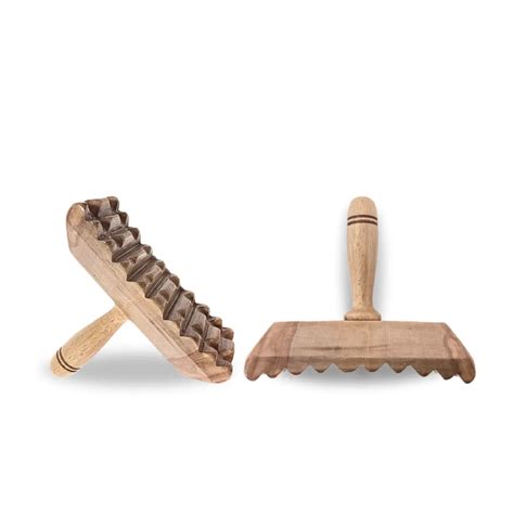 Mini Wooden Massager With Handle 231 Maderotherapy Massage Tools