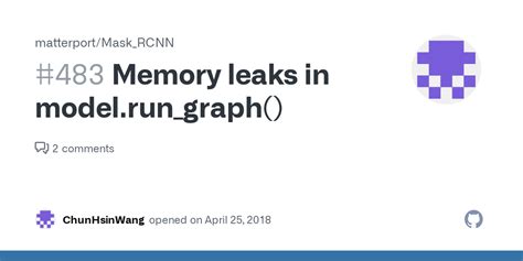 Memory Leaks In Model Run Graph Issue Matterport Mask Rcnn Github