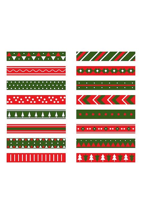 圣诞节元素装饰条宣传 花瓣网