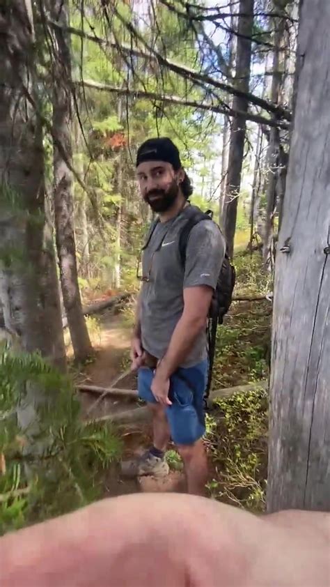 Guy Piss Outdoors