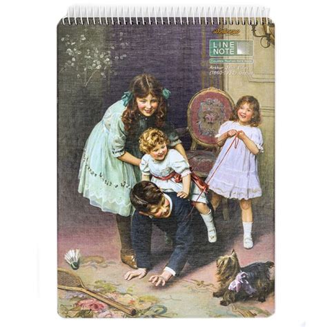 دفتر نقاشی 80 برگ 80 گرم A4 طرح بچه های بازیگوش لاین نوت مجد مارکت