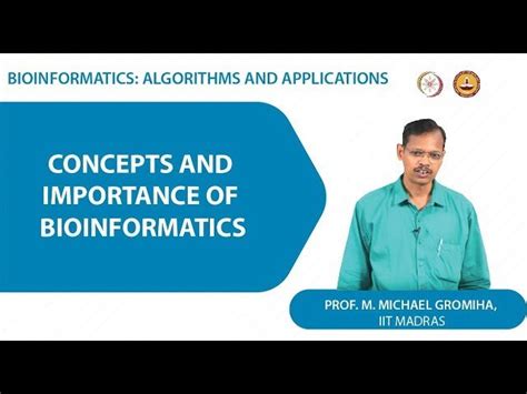 Free Video Bioinformatics Algorithms And Applications From Nptel Class Central