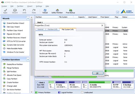 How To Check Disk Partition Properties