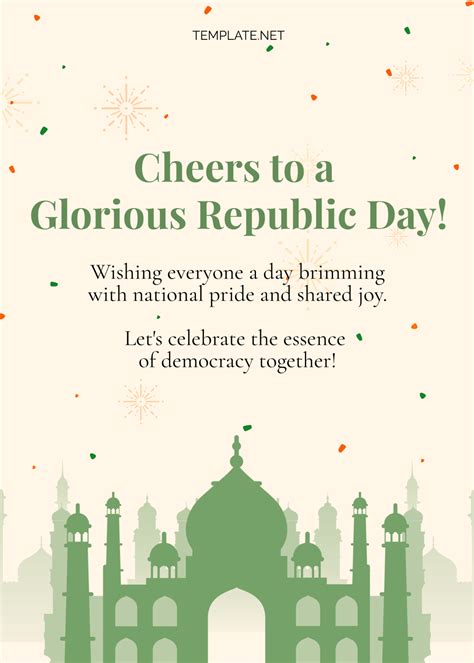 Free Happy Republic Day Wishes Template To Edit Online