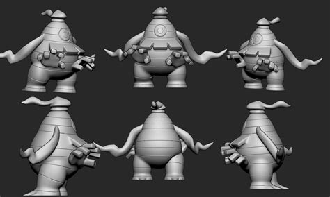 🐉 Pokemon Duskull Dusclops And Dusknoir With 2 Poses・ Stl File For