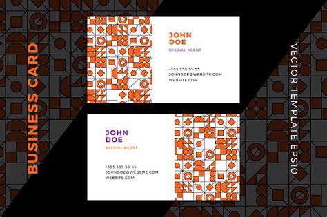 현대 추상 명함 어두운 템플릿 트렌디 한 최소한의 기하학적 패턴으로 기업 문구 모형 샘플 텍스트가있는 깨끗하고 간단한 벡터 편집 가능한 배경 Eps10 0명에 대한 스톡