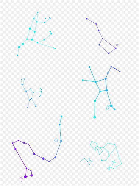 별자리 그래픽 라인 일러스트 장식 재료 디자인 별자리 주름 선 Png 일러스트 및 Psd 이미지 무료 다운로드 Pngtree