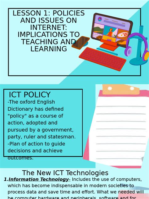 Ict Policies And Issues Pdf Information And Communications Technology Internet