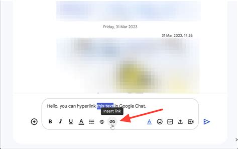 How To Insert Hyperlinks In Google Chat
