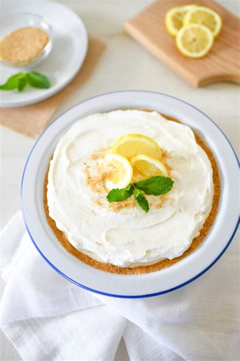 No Bake Lemon Icebox Pie With Homemade Graham Cracker Crust