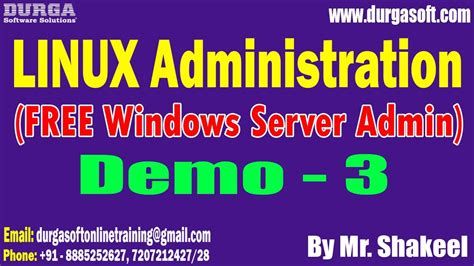 Linux Administration Tutorials Demo 3 By Mr Shakeel On 03 02 2025 6am Ist Youtube
