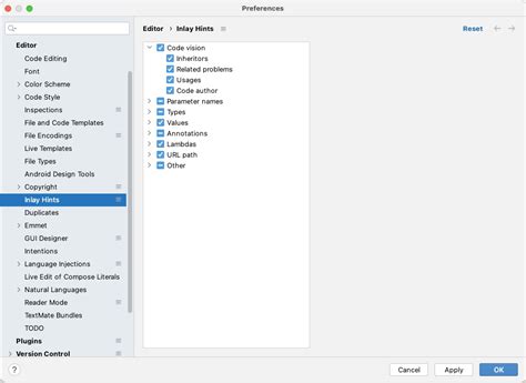 Can T See Code Author Option In Inlay Hints PyCharm IDEs Support IntelliJ Platform JetBrains
