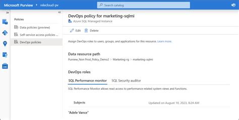 Microsoft Purview Devops Policies For Azure Sql Mi Enters Public Preview Nicola Ferrini