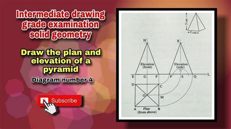 Draw Plan And Elevation Of A Pyramid