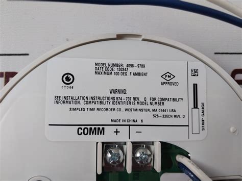 Simplex 4098 9789 Smoke Detector Base Aeliya Marine