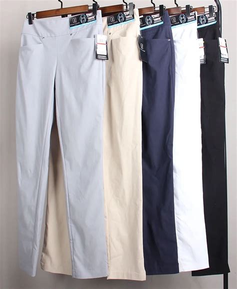 골프 바지 여성용 플러스 사이즈 비즈 스플릿 스트레치 통기성 빠른 건조 바지 슬림 피트 슬리밍 골프 바지 B24 골프바지 스플릿 스트레치 Aliexpress