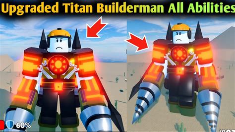 Upgraded Titan Builderman Full Abilities Showcase In Roblox The Noob