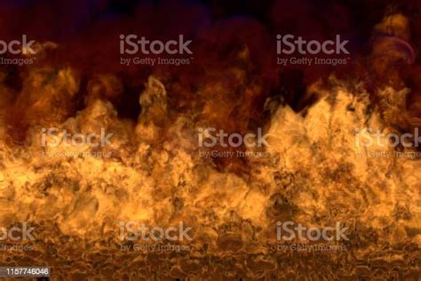 그림 하단 모서리에서 불꽃 검은 색에 고립 된 무거운 연기와 마술 녹는 야생 화재의 화재 3d 그림 실화 프레임 3차원 형태에 대한 스톡 사진 및 기타 이미지 Istock