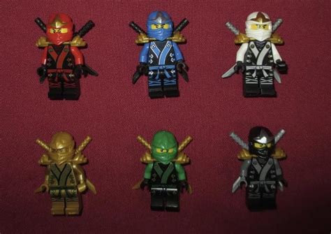 Custom Lego Ninjago Kimono Suits Set Kai Lloyd Jay Cole Zane Minifigure Etsy