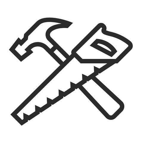 Carpentry Hammer Industry Saw Building Construction Tool Icon Download On Iconfinder