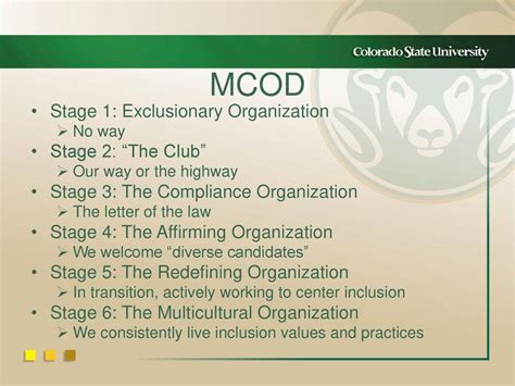 Putting Multicultural Organization Development Mcod To Work Ppt