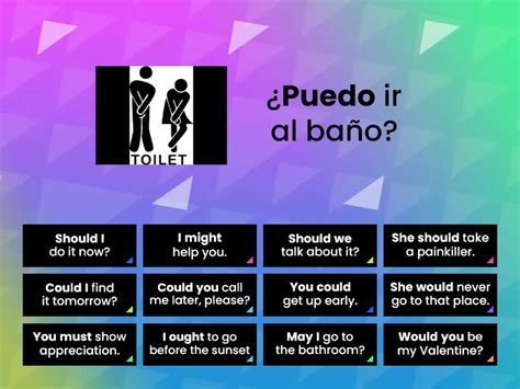 Modals Practice And Conditional Poder Deber Find The Match