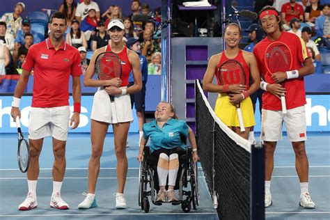 Watch Zheng Qinwen Sends Idol Novak Djokovic To Ground Serb Funnily