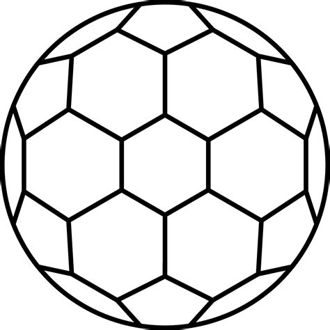 Soccer Ball Line Art