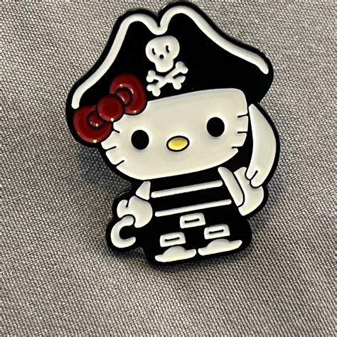 Hello Kitty Pirate Like New Enamel Pin Depop