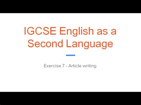 2017 18 Guide To Igcse English As A Second Language 0510 0511