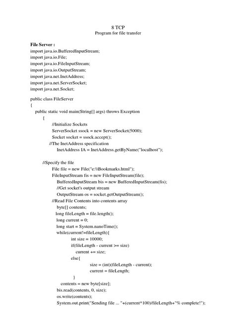 8 Tcp Program Pdf
