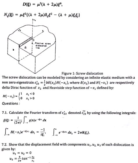 Problem 7 Elastic Fields Of Screw Dislocation A