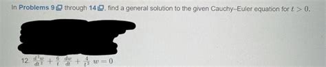 Solved In Problems ㅁ through ㄸ find a general solution Chegg