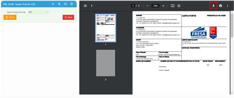 Steps To Generate Hbl Draft Jasper Format 138 Report In
