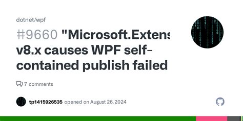 Microsoftextensionsconfigurationbinder V8x Causes Wpf Self Contained Publish Failed