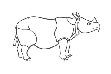 Cute Rino Vector Images