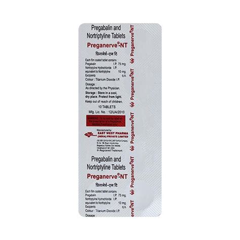 Shop Preganerve Nt Tablets 10tablets Online