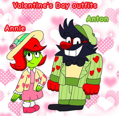 Anton And Annie In Their Valentines Day Wear By Raralabelle1art On