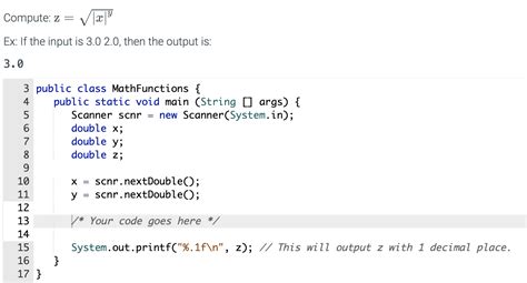 solved compute z √x³ ex if the input is 3 0 2 0 then