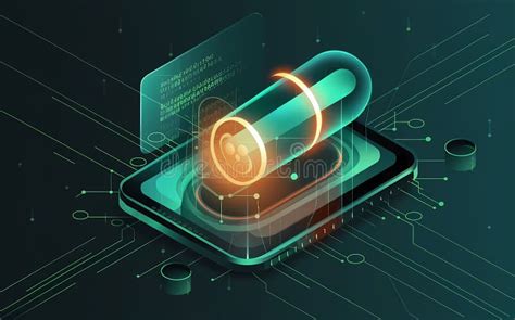 Guardians Of Privacy A Futuristic Illustration Of Digital Data Security Stock Illustration