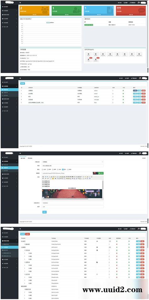 thinkphp6 内核通用网站后台权限管理系统源码 uuid2 it资源网