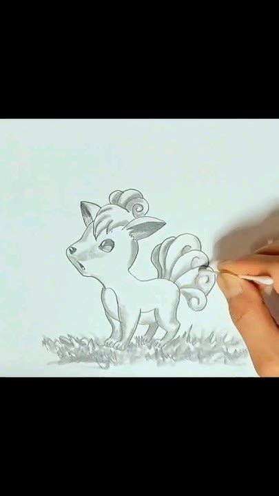 식스테일 그리기 How To Draw Vulpix Youtube